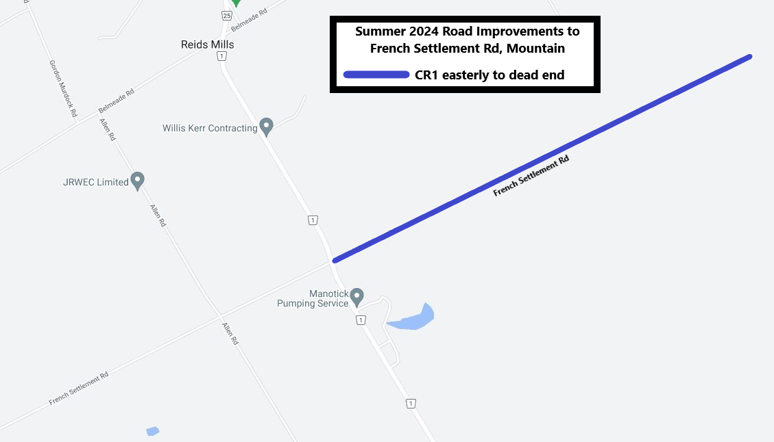 2024 Road Improvement Projects | Let's Connect North Dundas